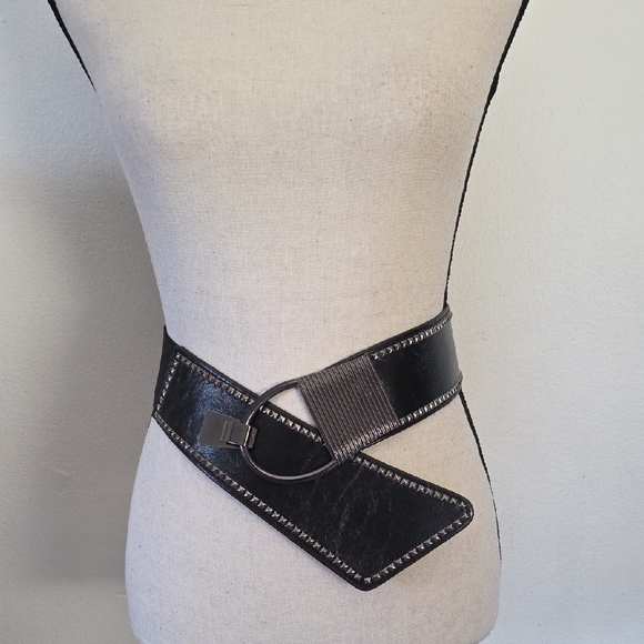 Accessories | Stretchy Black Waist Studded Belt | Poshmark